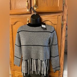 Haute Rogue | Sweaters | Haute Rogue Black And White Houndstooth ...